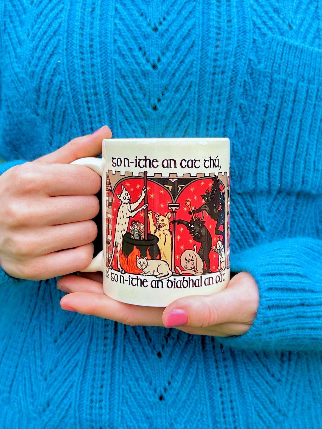 Muga Gaeilge | Old Irish Curse Mug I May the Cat Eat You ...