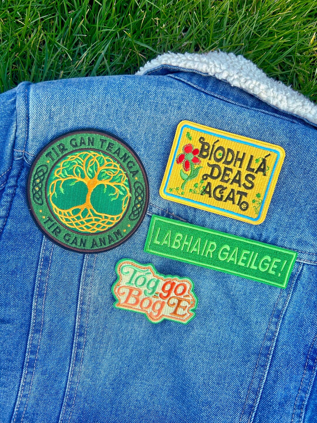 The Gaeilge Patch Bundle | 4 Gaeilge Irish Language Iron-on Embroidery ...