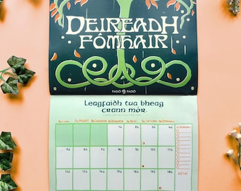 Féilire 2025 | Irish Language Calendar | Féilire Gaeilge (31x25cm) - Etsy