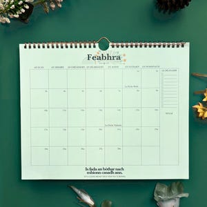 Féilire 2025 | Irish Language Calendar | Féilire Gaeilge (31x25cm) - Etsy