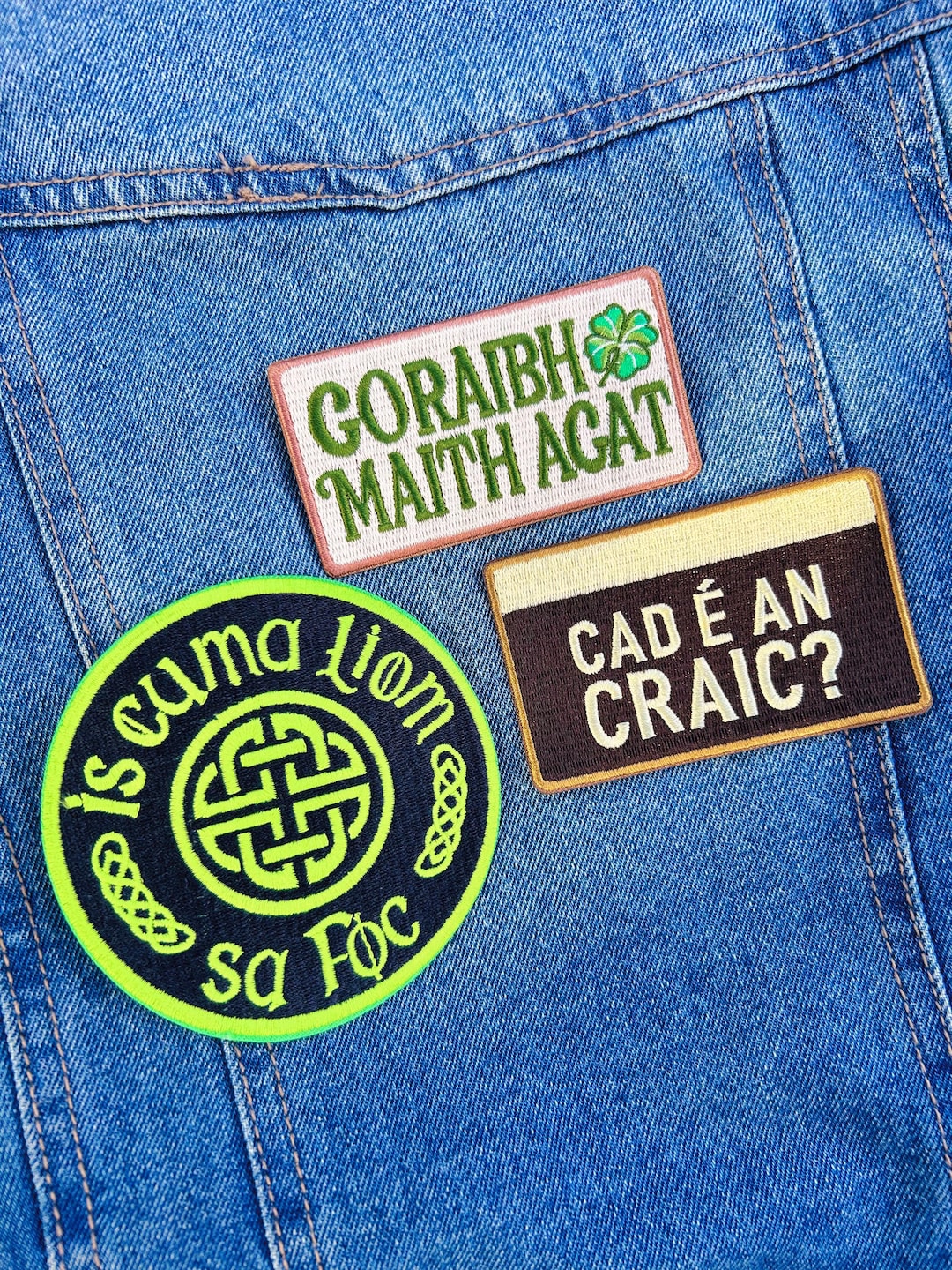 The Paddy Patch Bundle | Gaeilge Irish Language Iron-ón Embroidery ...