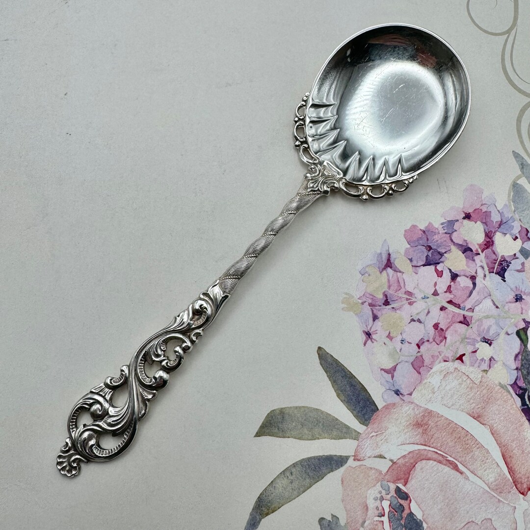 830S Silver Vintage Norway Brodrene Lohne " Dobbel Rokokko " (pattern ...