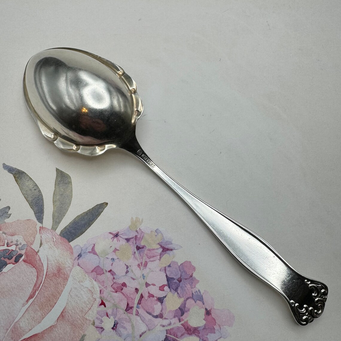 Antique 1880 ' Cambridge ' by Towle Sterling Silver Berry Spoon ...