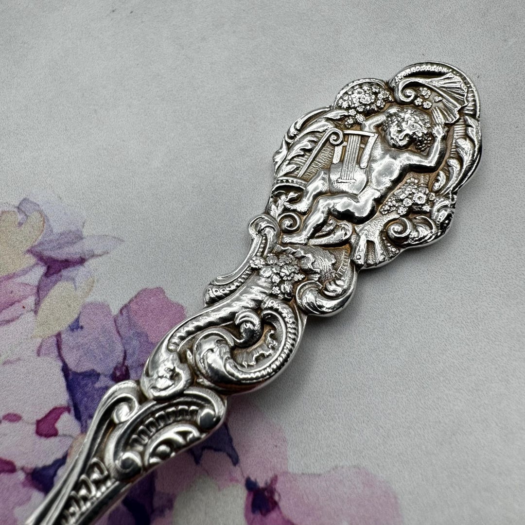 Antique Versailles by Gorham Sterling Silver Teaspoon With Cherub and ...
