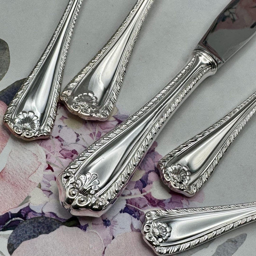 BIRKS ' Cascade ' Regency Plate Flatware. Options Include: 20 Piece ...