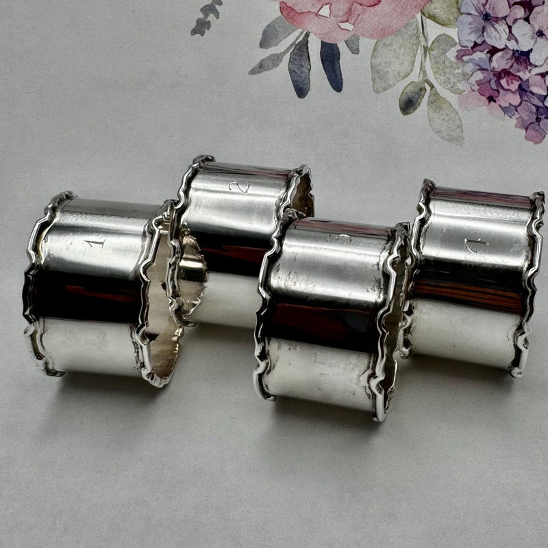 Napkin Rings Vintage - Etsy