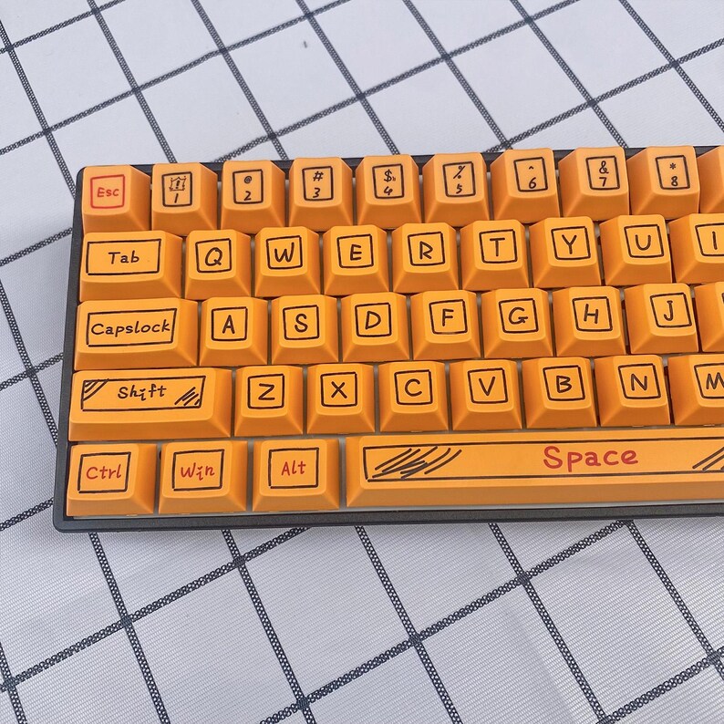 Unique Graffiti Abstract Art Cherry Keycaps - Ergonomic PBT With ...