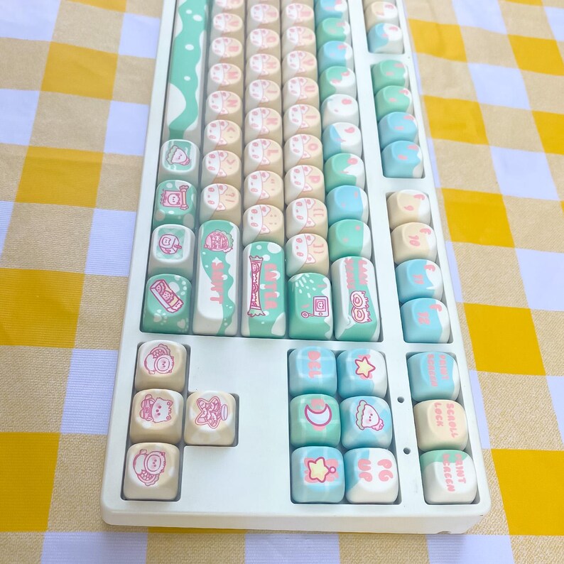 Strawberry Milk Cat Cute MOA Keycap Suitable for Mechanical Keyboard - Etsy