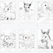 Farm Animal Kids Digital Colouring Book, Printable Colouring Pages ...