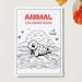 Kids Animal Colouring Book, Printable Pages (digital File) - Etsy