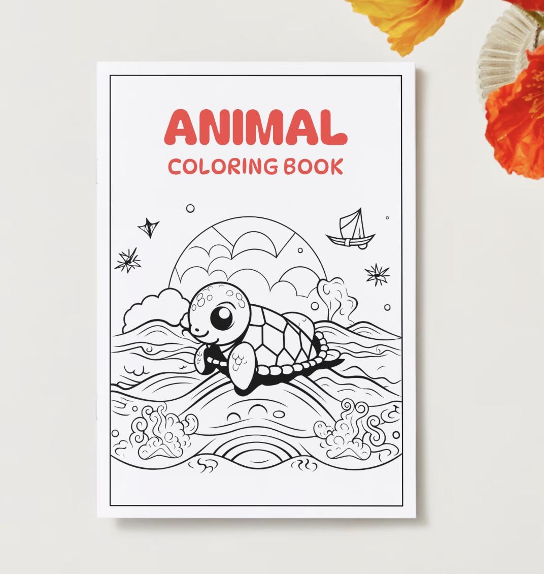 Kids Animal Colouring Book, Printable Pages (digital File) - Etsy