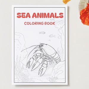 Sea Animal Kids Digital Colouring Book, Printable Colouring Pages ...