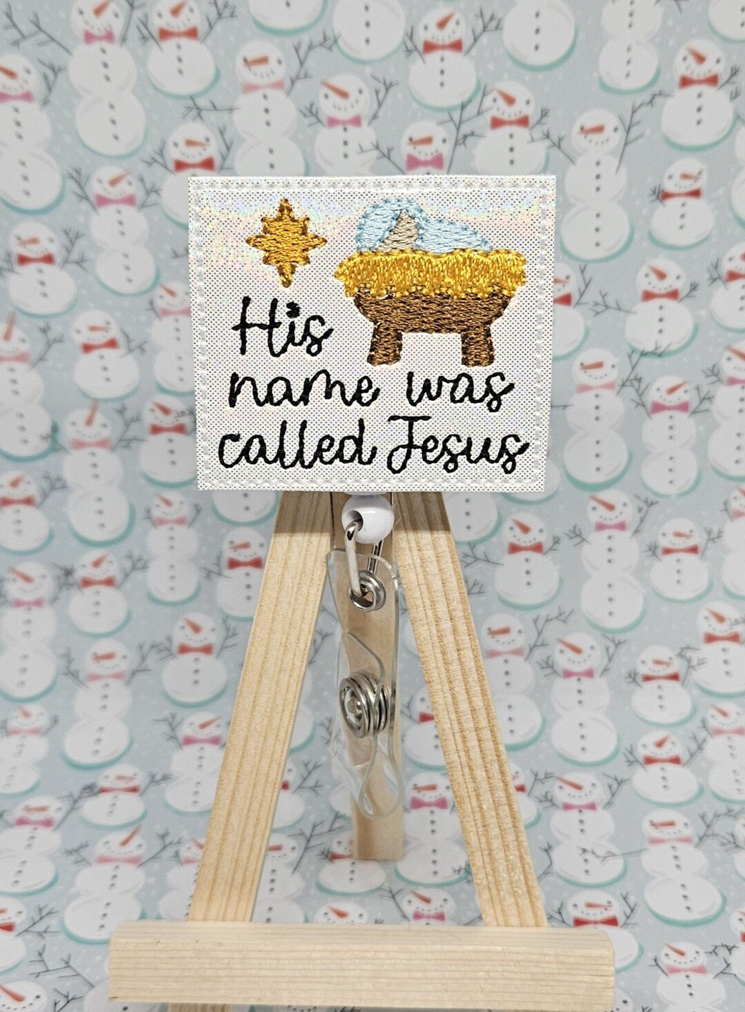 Jesus Nativity Badge Reel: Interchangeable ID Holder - Etsy