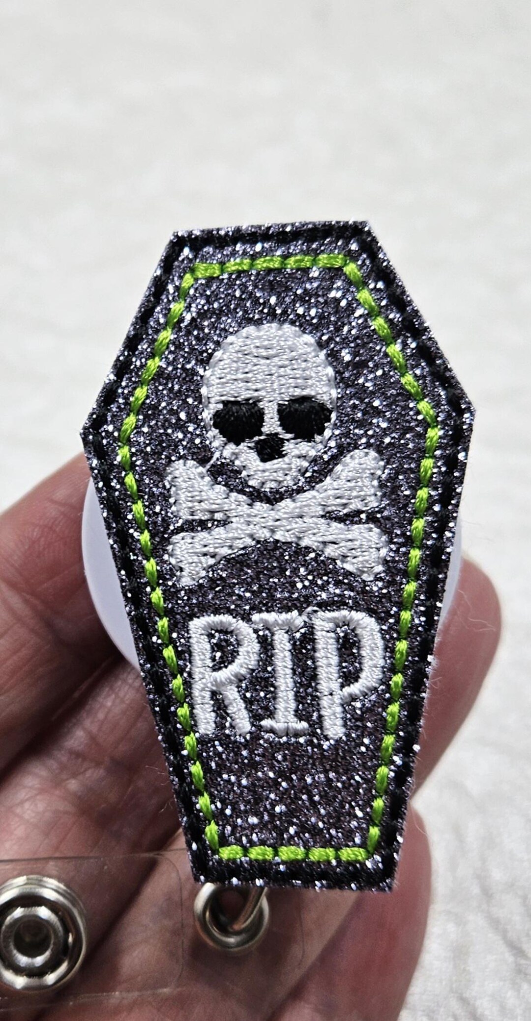 RIP Badge Reel, Coffin Badge Reel, Funny Badge Reel Topper, Retractable ...