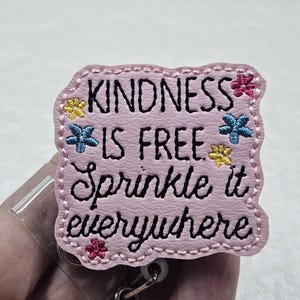 Kindness Badge Reel: Retractable ID Holder for Nurses & Teachers - Etsy
