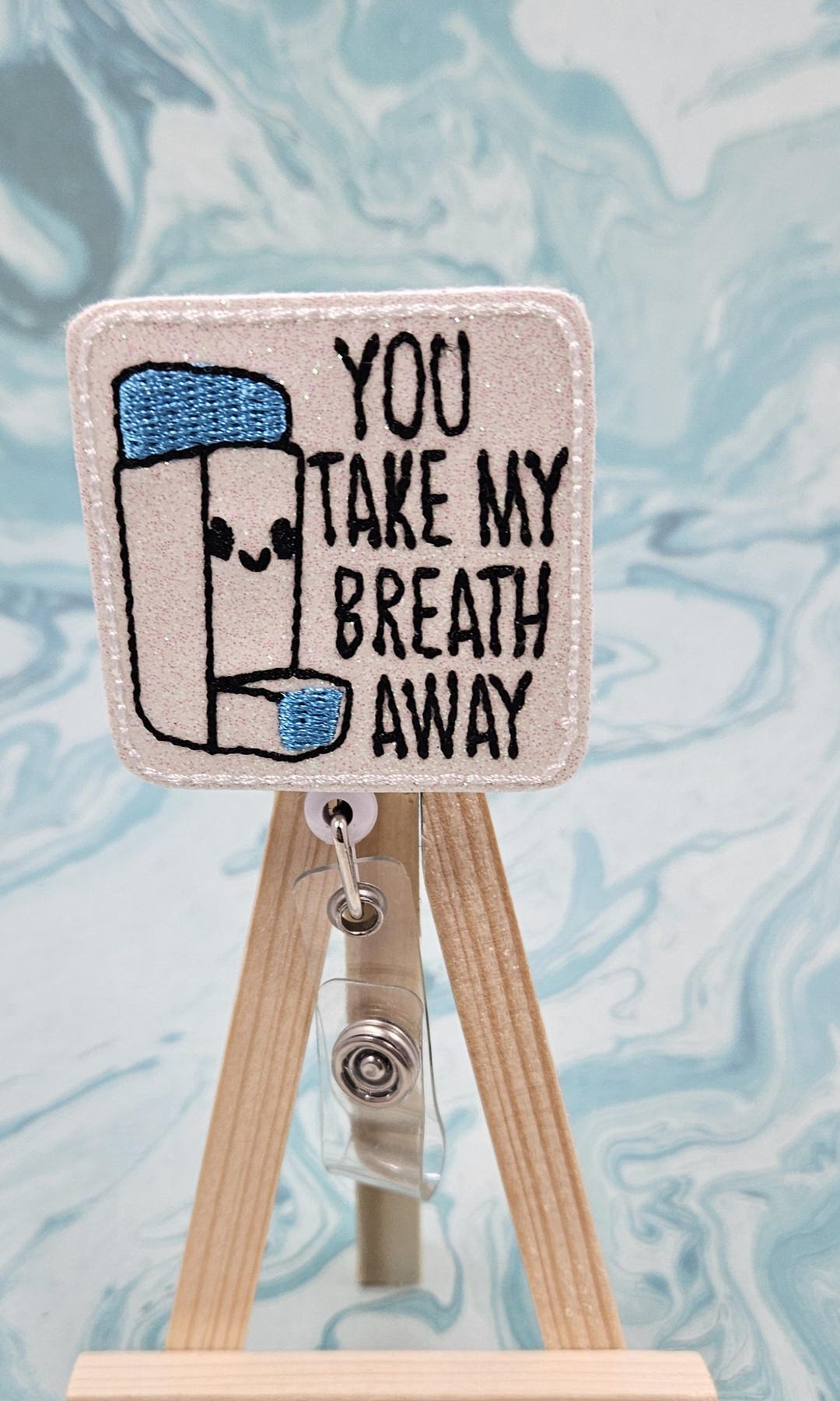 Asthma Inhaler Badge Reel: Interchangeable Retractable Badge Topper - Etsy