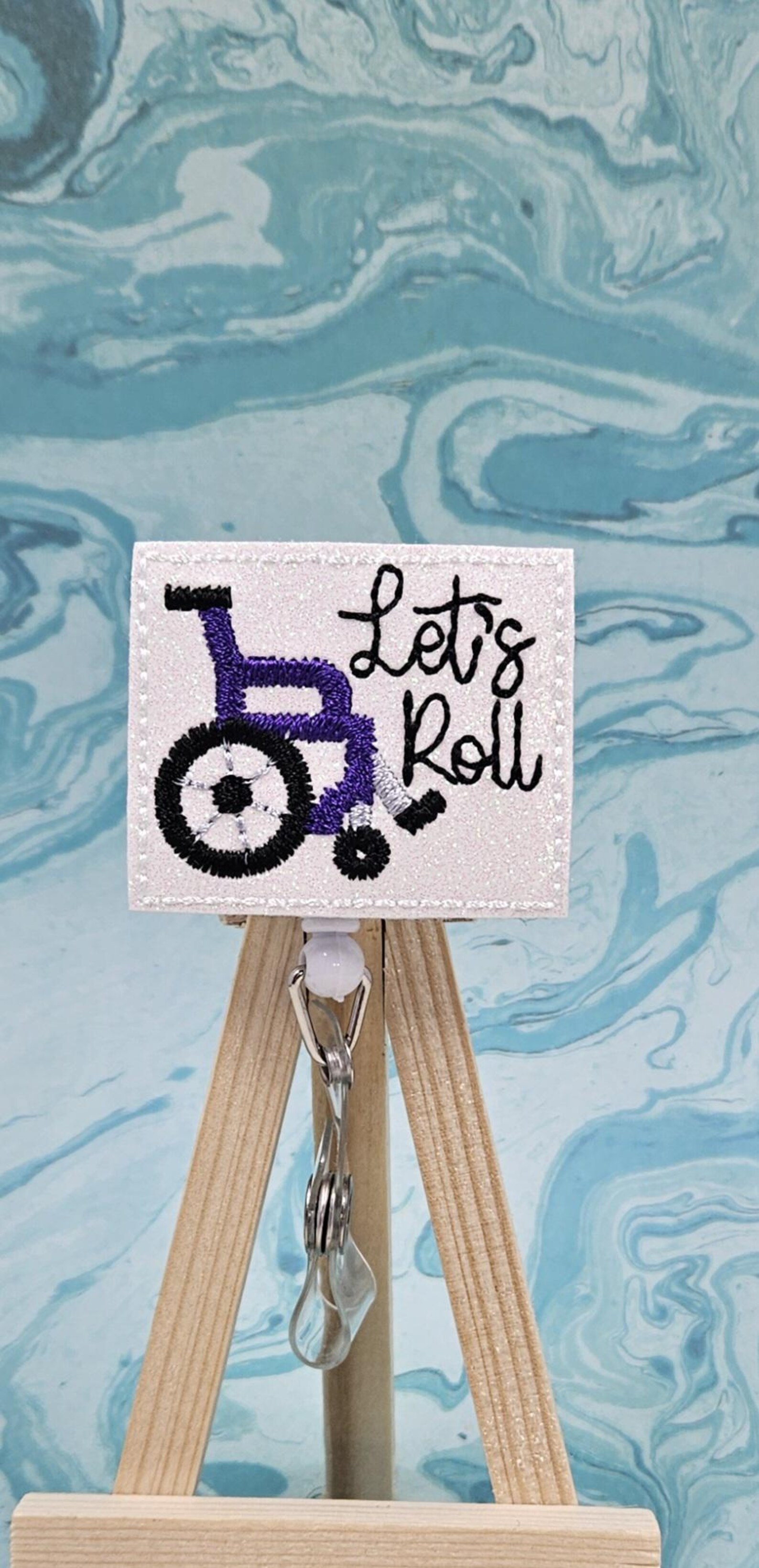 Let's Roll Hospital Badge Reel, Interchangeable Badge Reel Topper - Etsy
