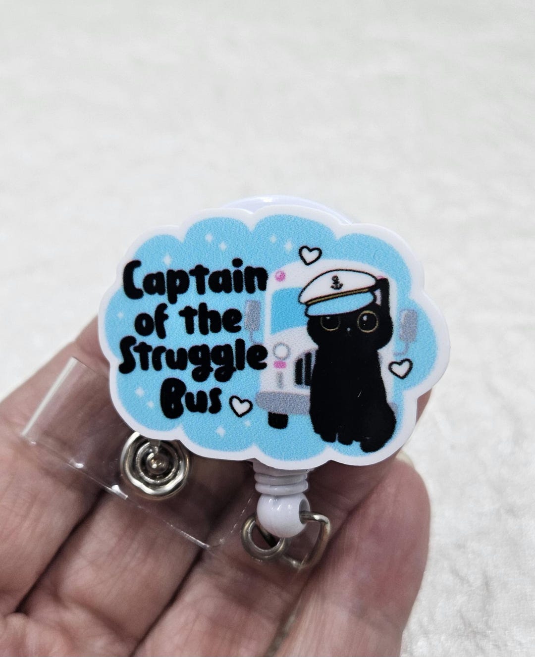 Captain of the Struggle Bus Badge Topper - Etsy