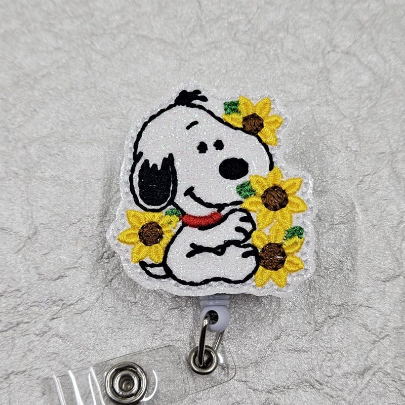 Snoopy Name Badge Clip - Etsy