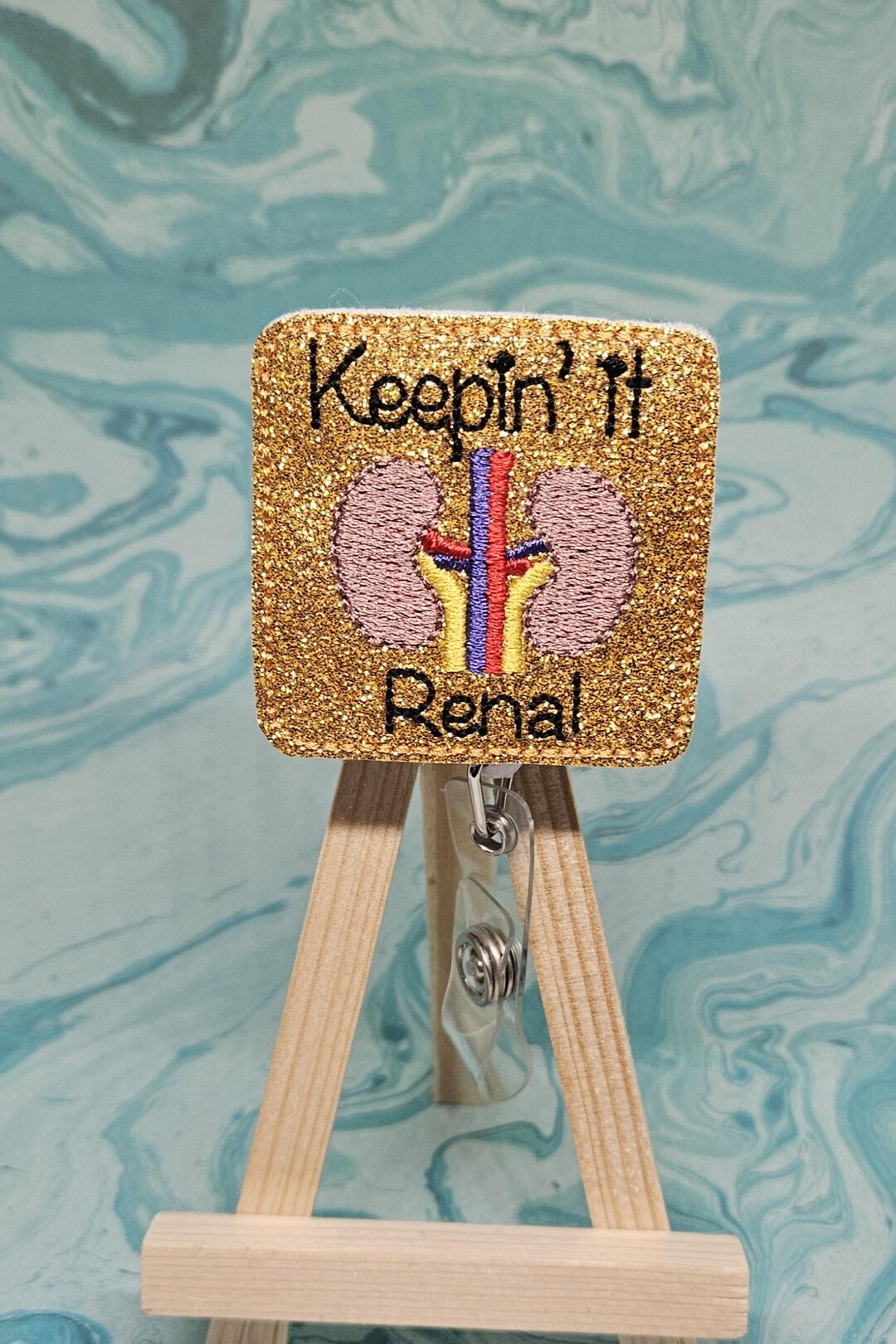 Keeping It Renal Badge Reel: Nurse Retractable Badge Topper - Etsy