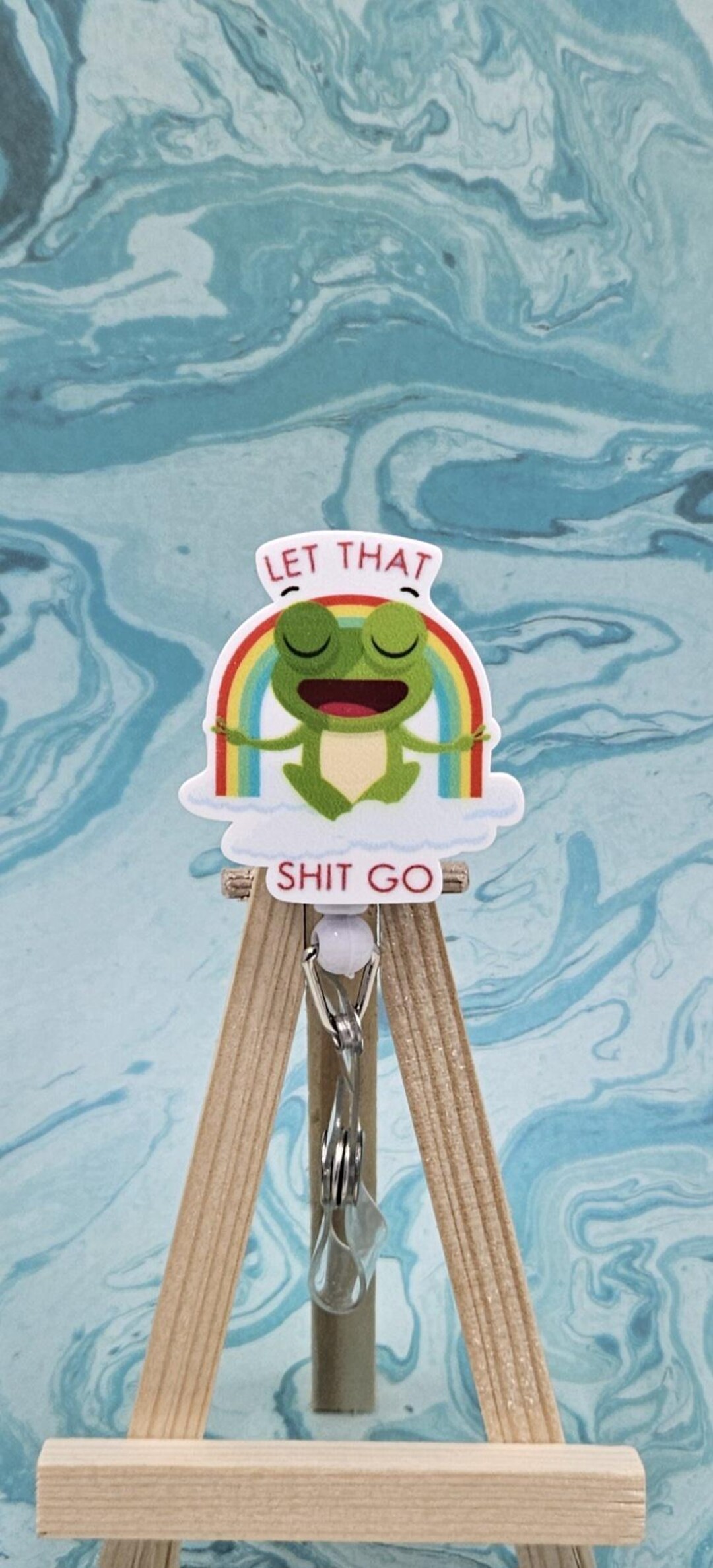 Let That Shit Go Badge Reel, ID Topper. Interchangeable Badge Reel. ID ...