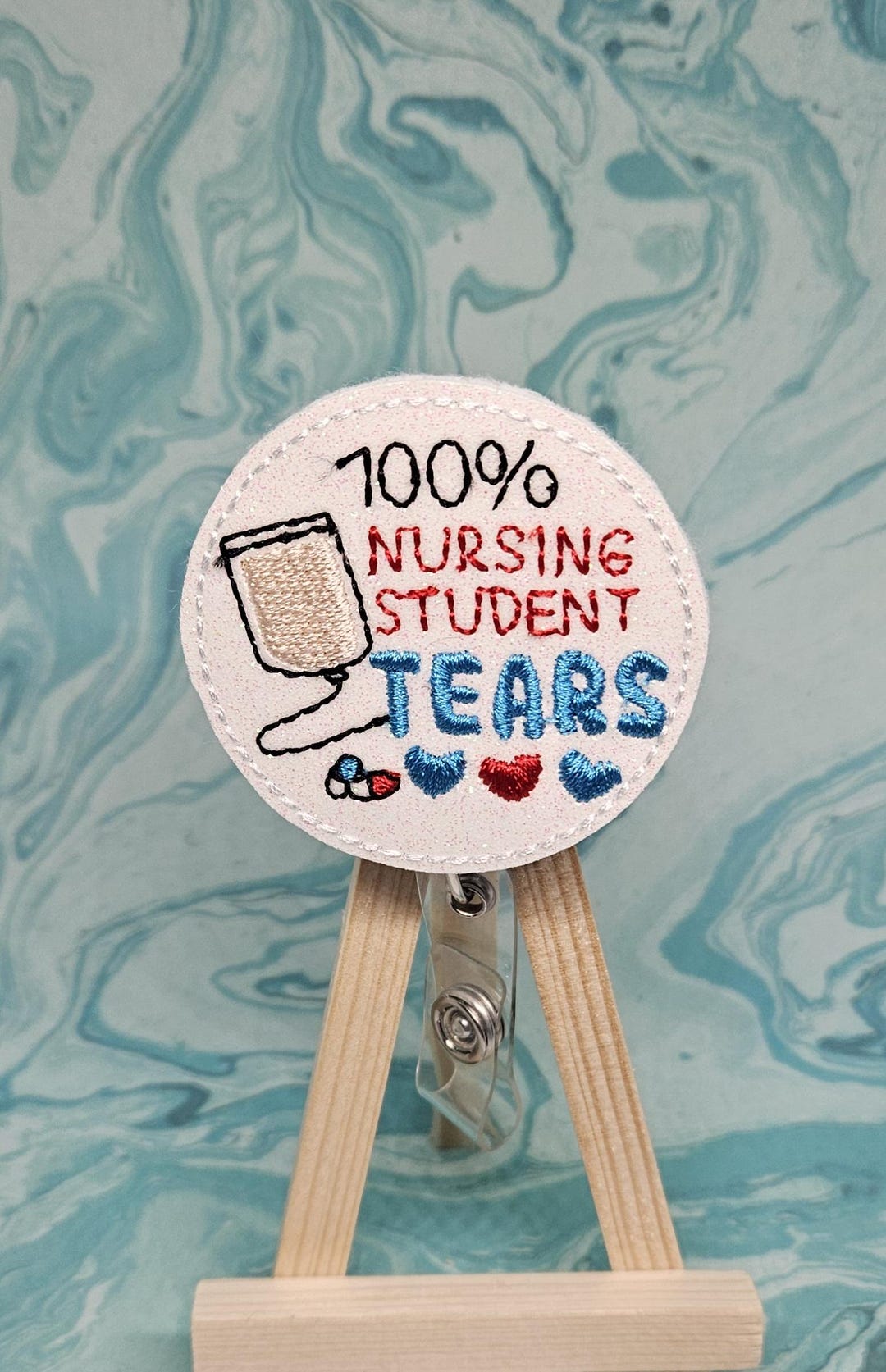 Nursing Student Tears Badge Reel: Funny Retractable Badge Topper - Etsy