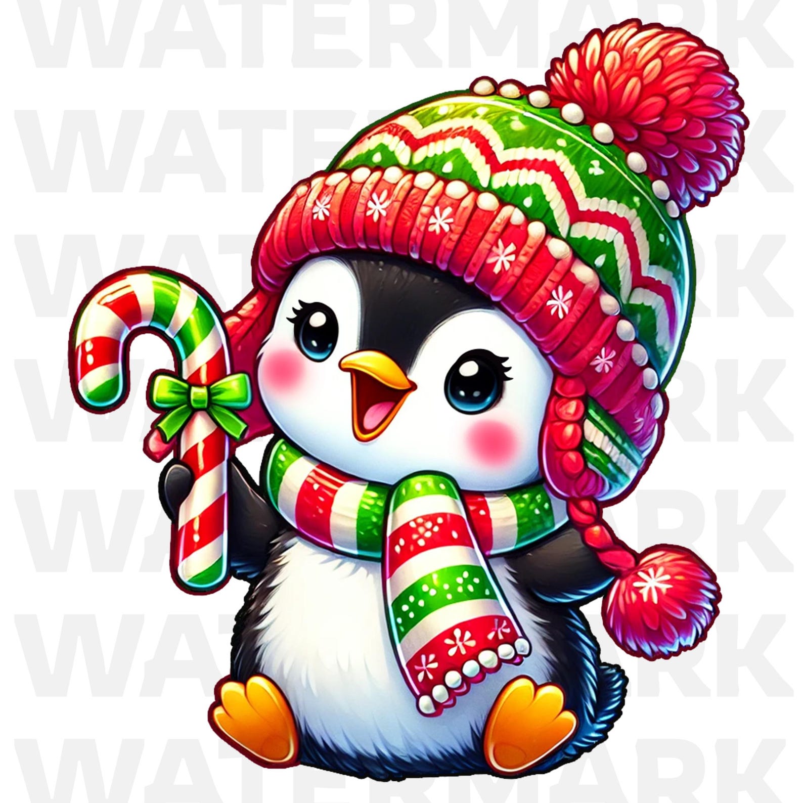 13 Winter Penguin Clipart Set - Christmas-themed PNG & JPG Downloads ...