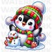 13 Winter Penguin Clipart Set - Christmas-themed PNG & JPG Downloads ...