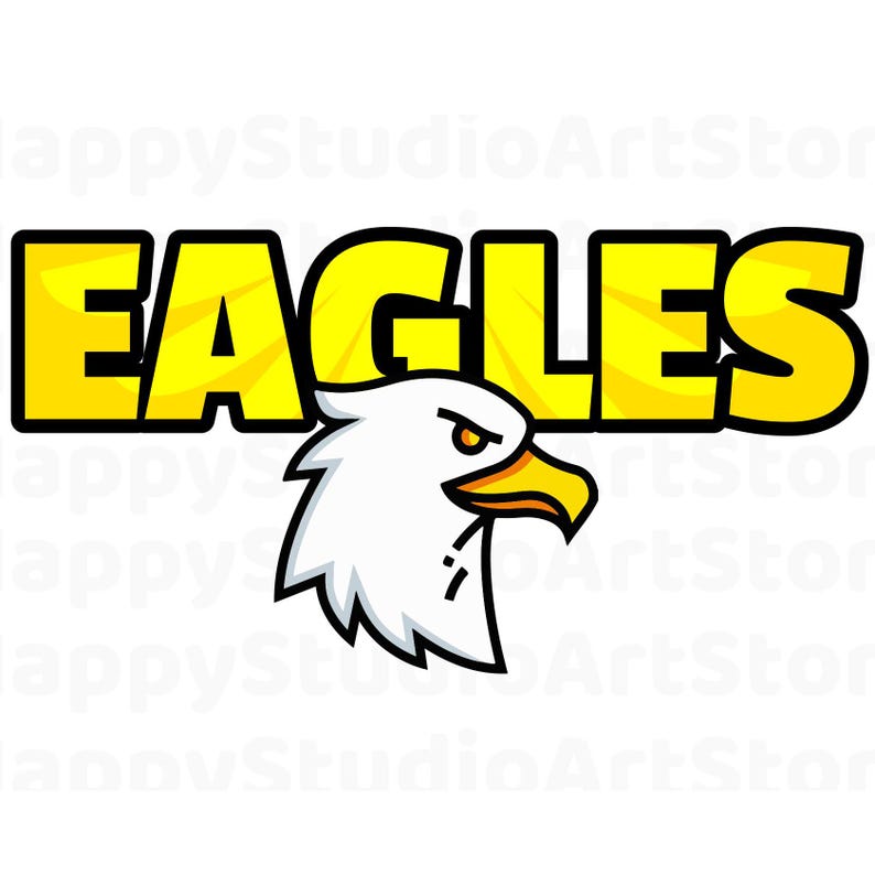 Eagles-yellow-png-doodle - Etsy