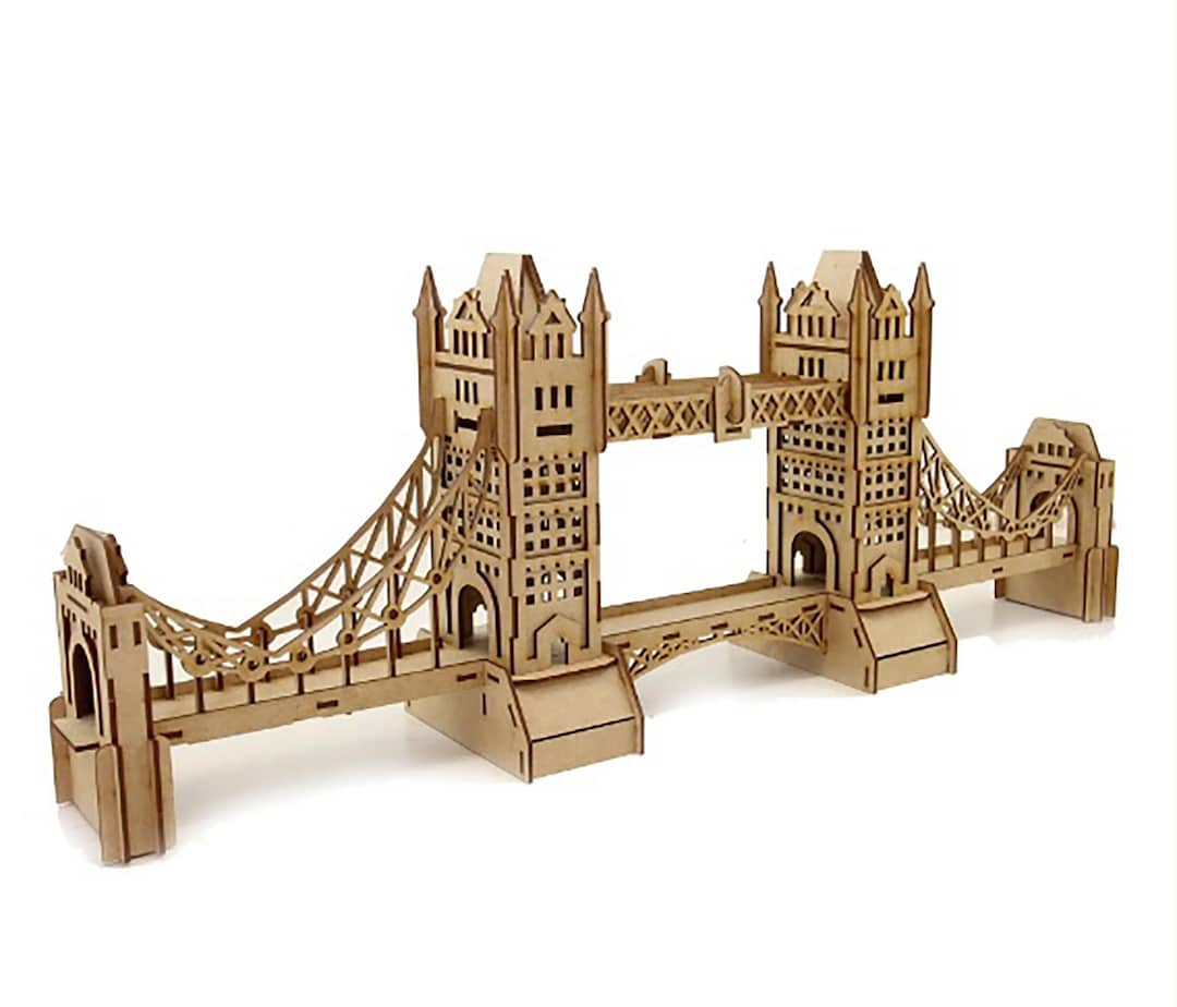 Laser Cut London Bridge 3D Puzzle Modell (PDF, DXF, DWG, Ai-Dateien ...