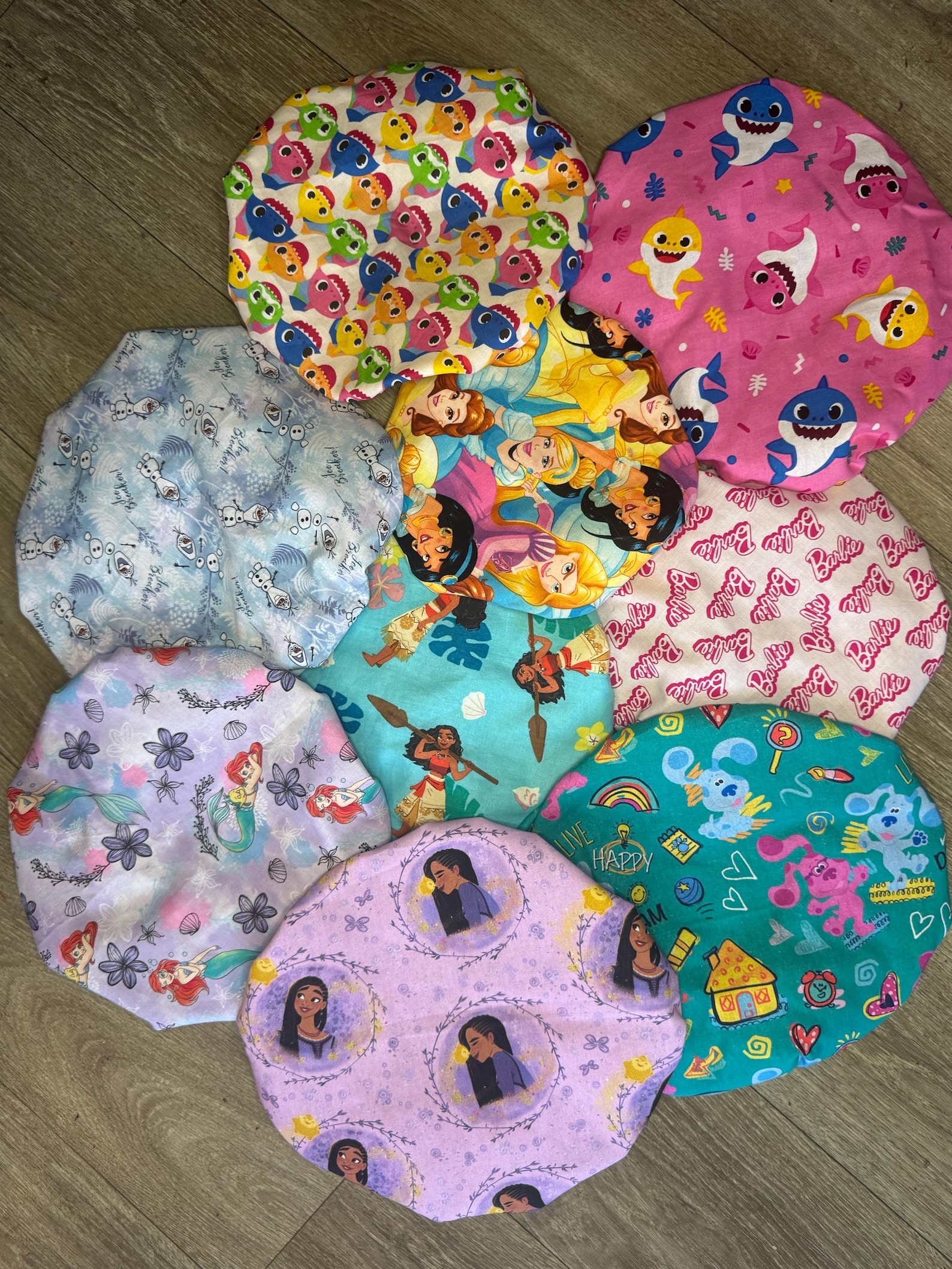 Customizable Character Print Satin Children Bonnet | Satin Lined ...