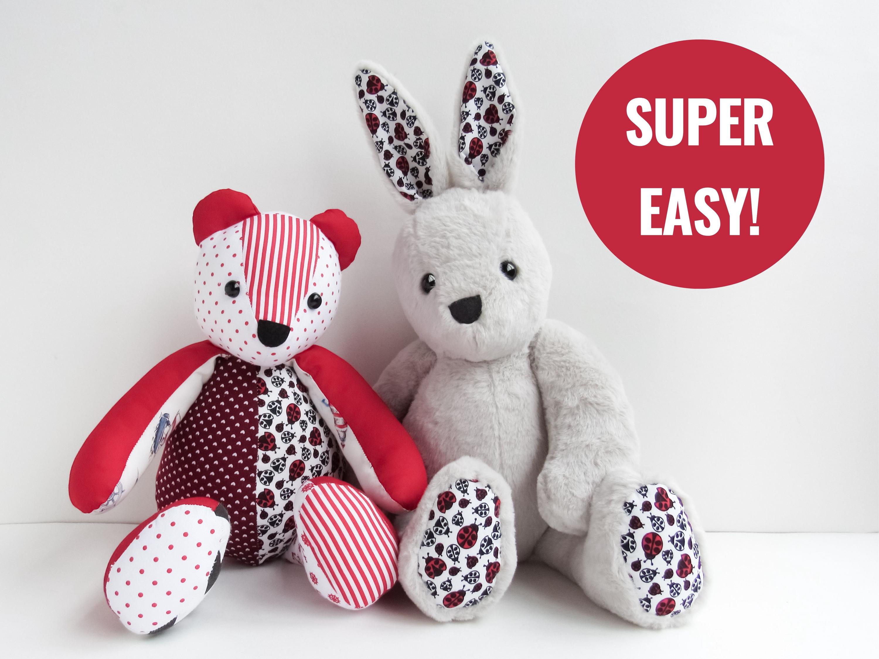 Memory Bear Pattern Pdf , Teddy Bear Pattern , Bunny Sewing Pattern PDF ...