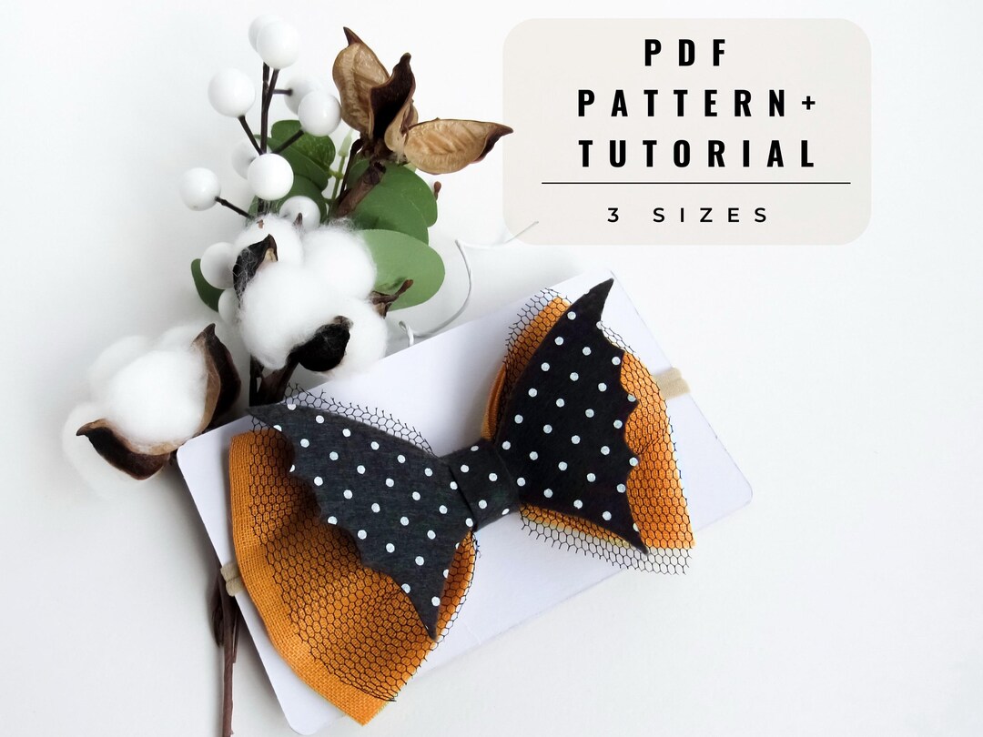 Hair Bow Sewing Pattern Pdf , Baby Headband Sewing Pattern , Hair Bow ...