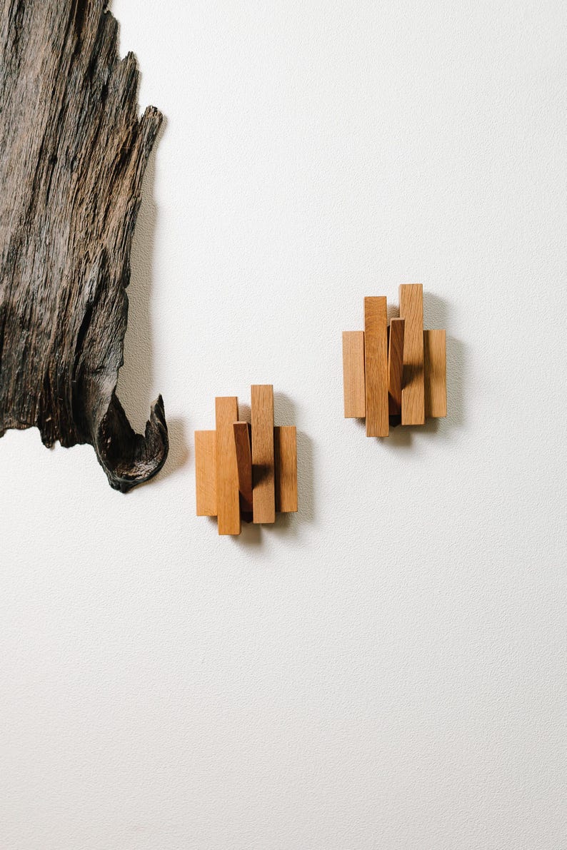 Wooden Piano Coat Rack With Wall Hooks Entryway Organizer Handcrafted ...