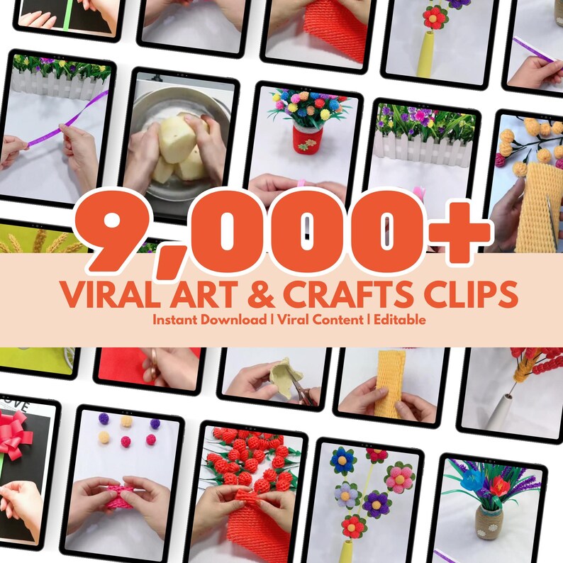 Instagram Viral Art & Craft Reels Bundle for Instagram Tiktok DIY ...