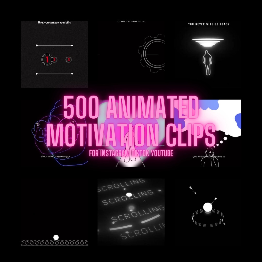 500 Instagram Animated Motivational Videos Animated Motivational Reels ...
