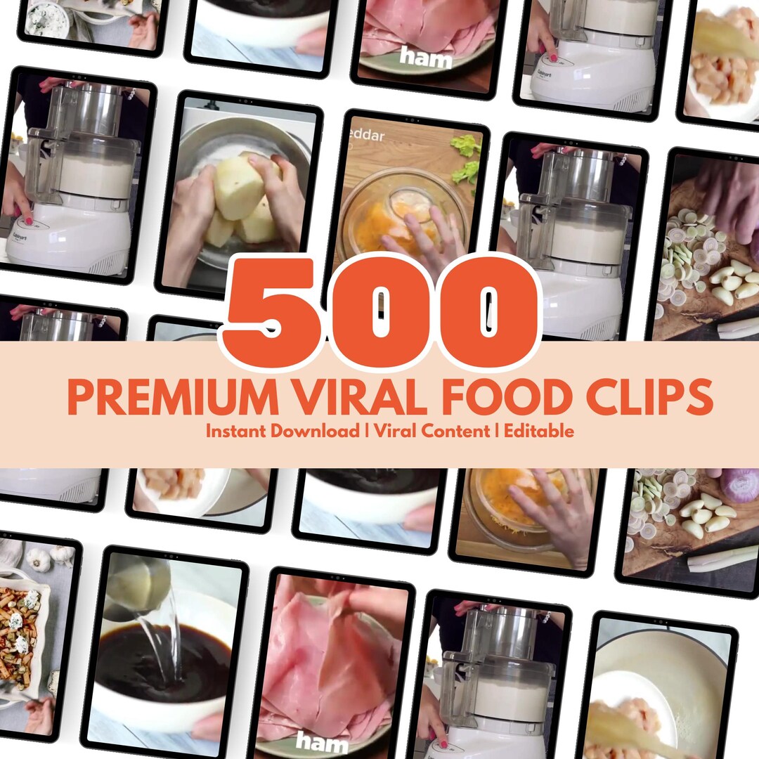 500 Faceless Food Reels cook Videos for Tiktok Instagram Youtube ...