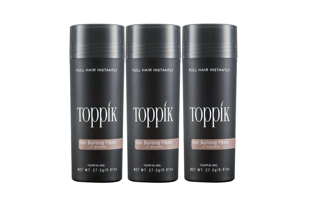 TOPPIK Hair Fibers Large 27.5g pack of 3 Light Brown - Etsy