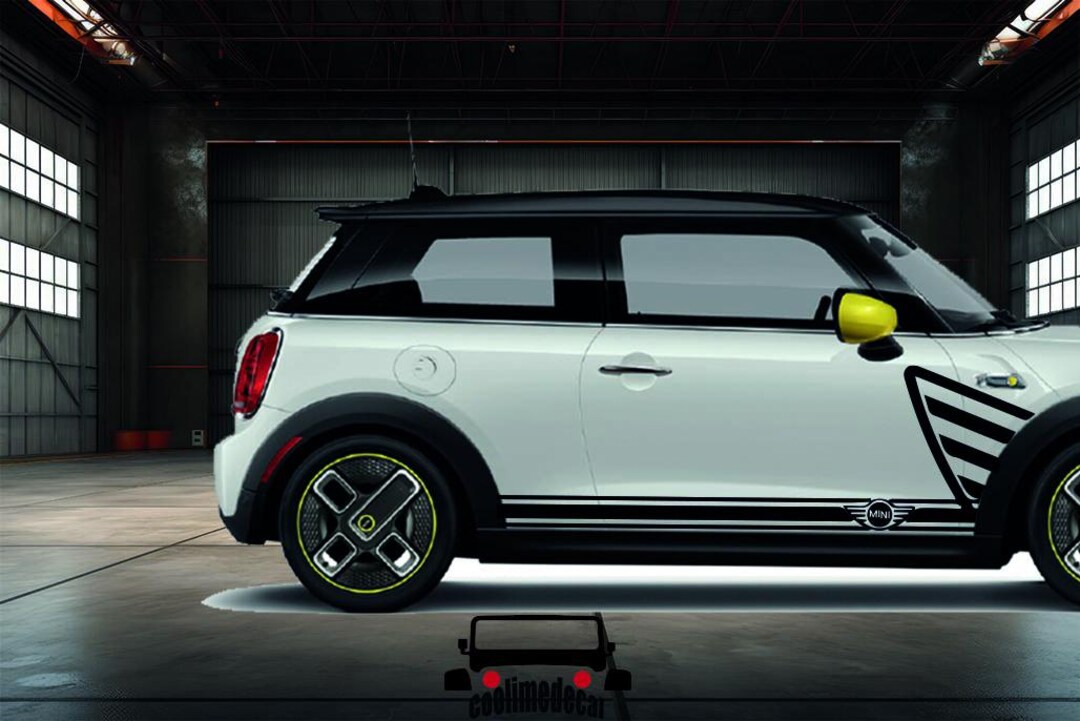 Helcaat MINI Door Sticker – Vinyl Decal for Mini Cooper Side Doors ...