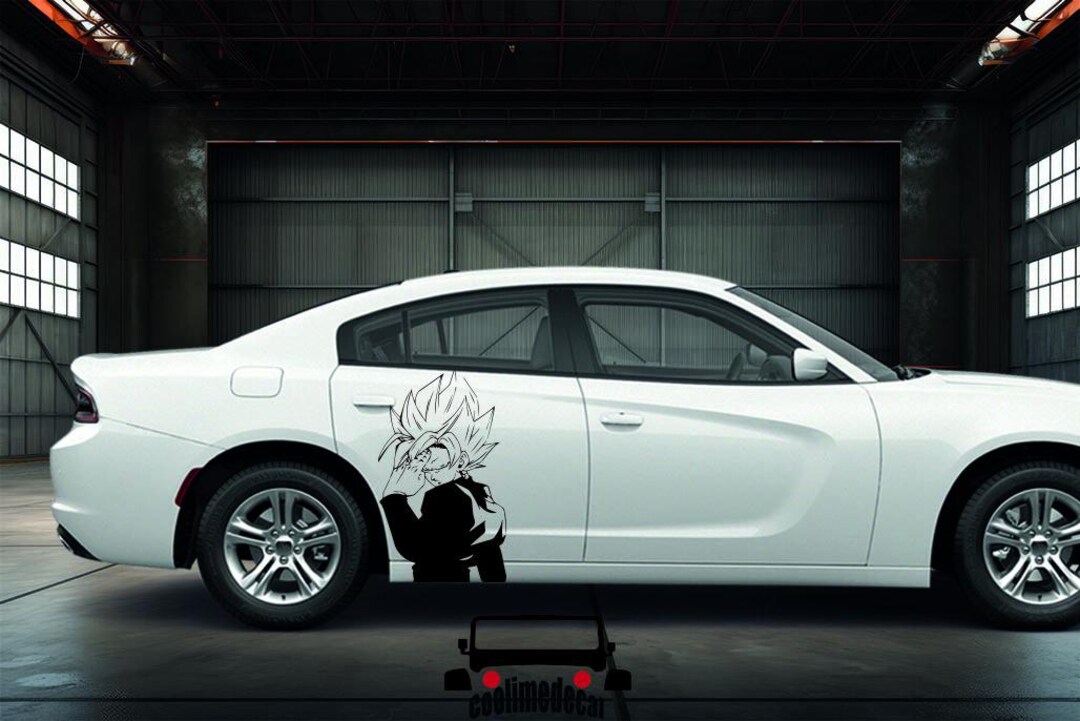 Goku Car Sticker | Dragon Ball Z Decal for Dodge Charger, Challenger ...