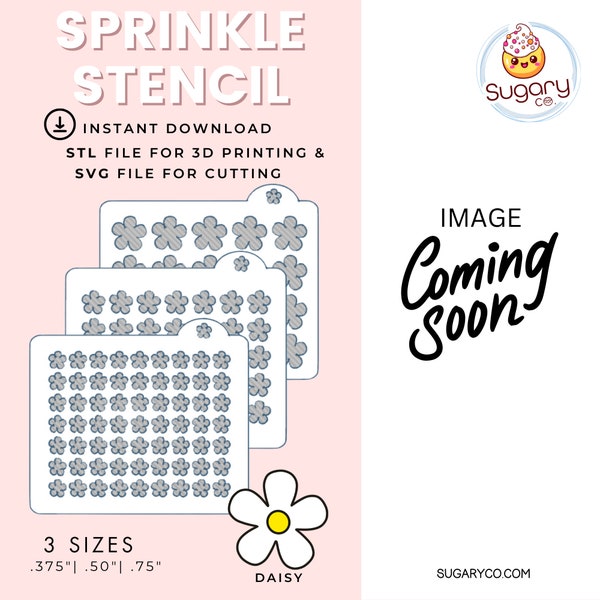 Daisy Stencil - Etsy