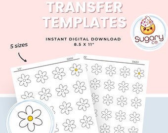 Daisy Royal Icing Transfer Sheet - Etsy