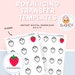 Strawberry Royal Icing Transfer Sheets: Cookie Decorating Template ...