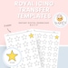STAR Royal Icing Transfer Sheets Royal Icing Template Set of 5 ...