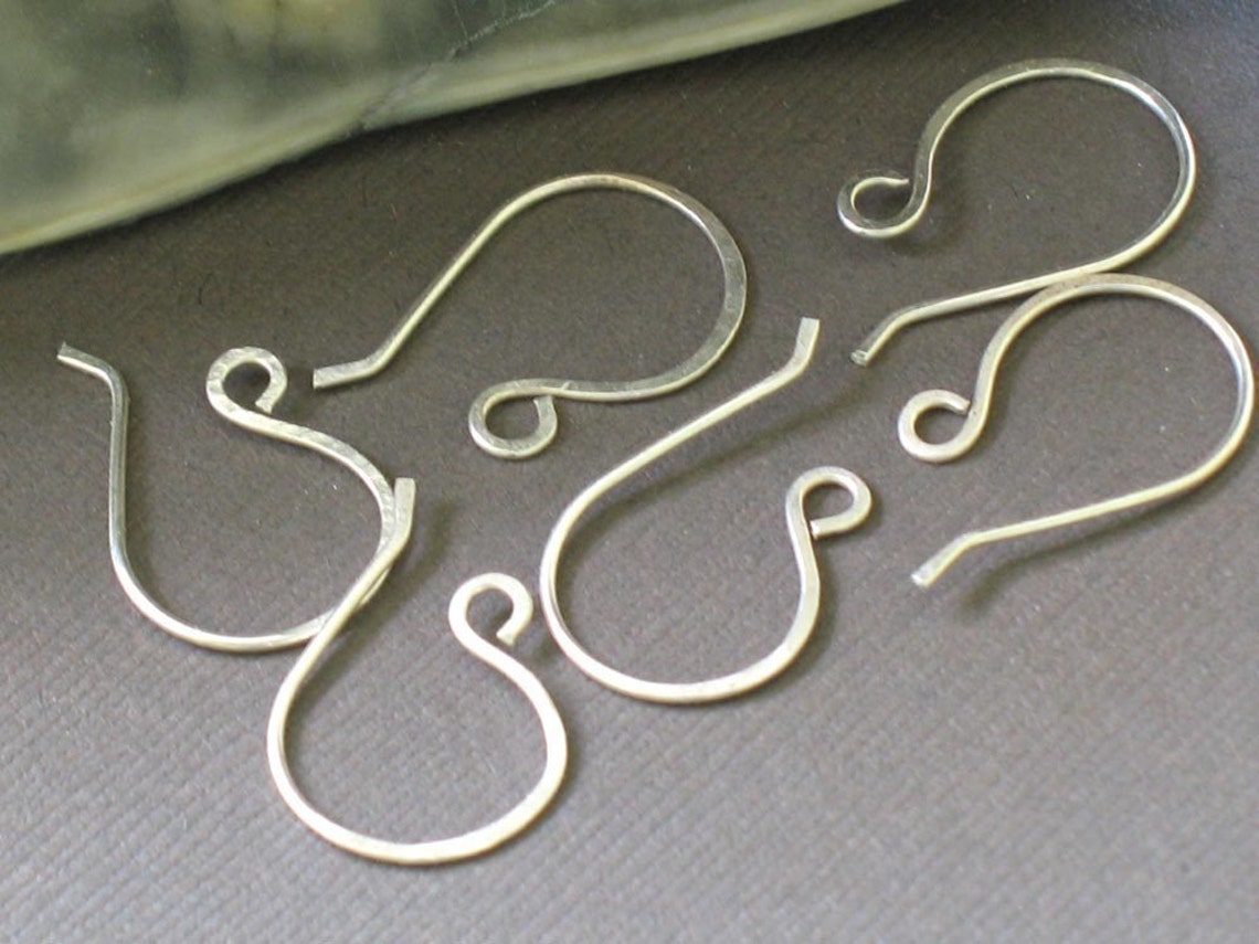 Handmade Sterling Silver Ear Wires- Sets of 6 or 20 - Etsy
