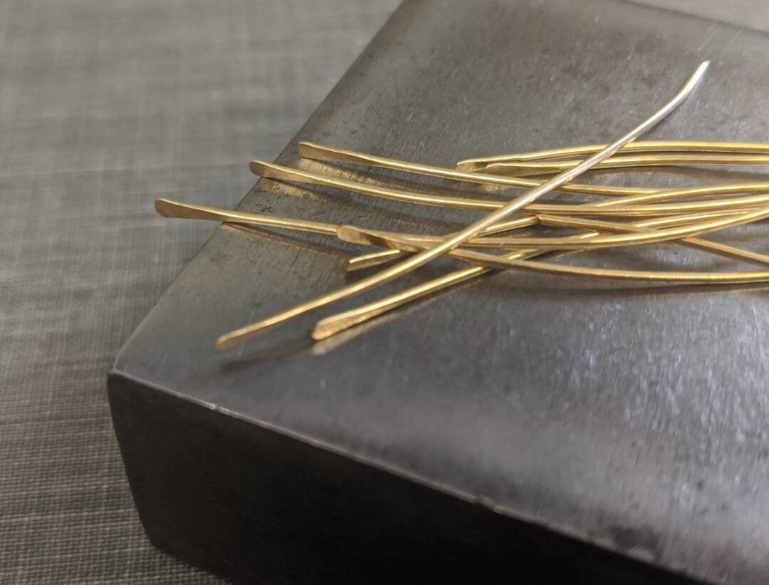 Brass Paddle Headpins- Qty 10- 20 Gauge - Etsy