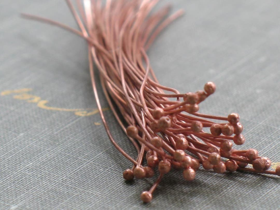 Bulk Order Handmade Copper Head Pins- Qty 200 - Etsy