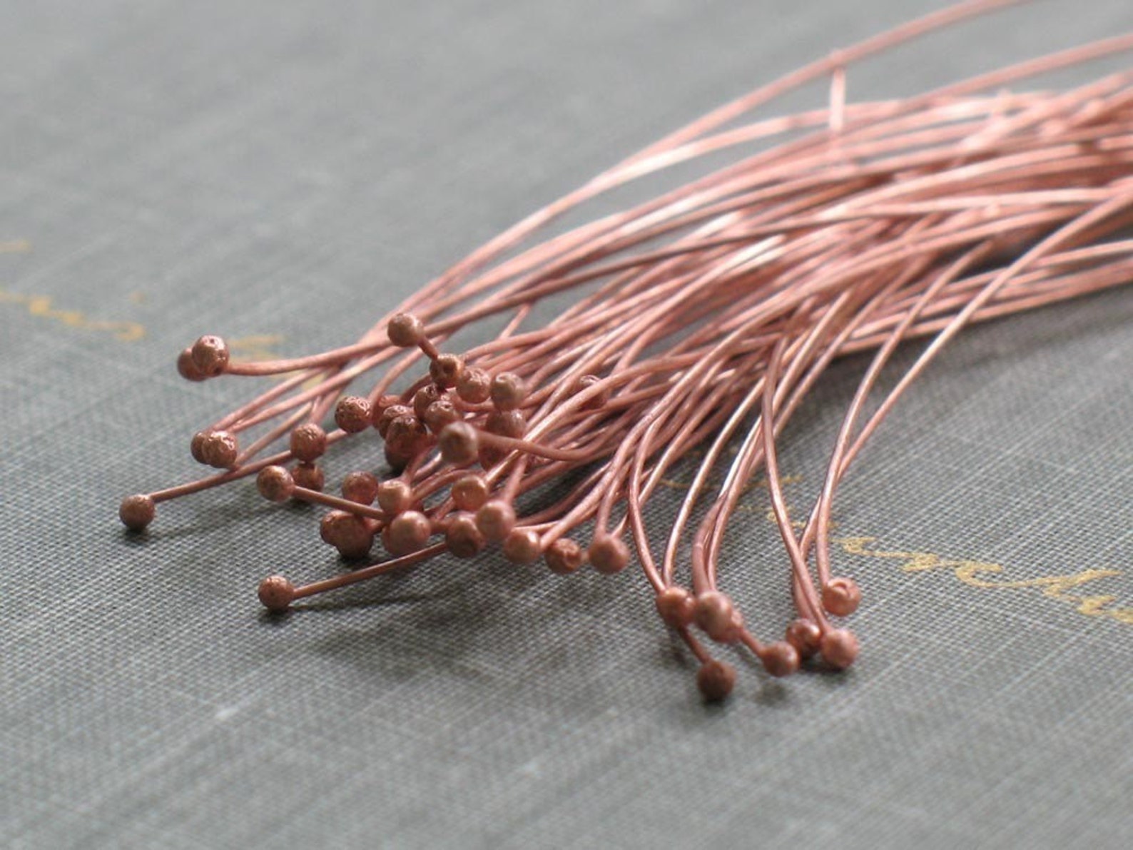 Bulk order handmade copper head pins qty 200 ball pins | Etsy