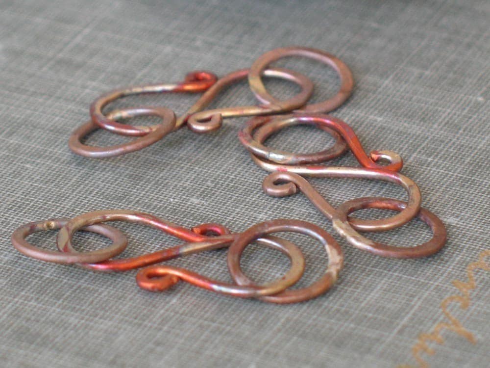 Firescale Copper Clasps-set of 3 - Etsy