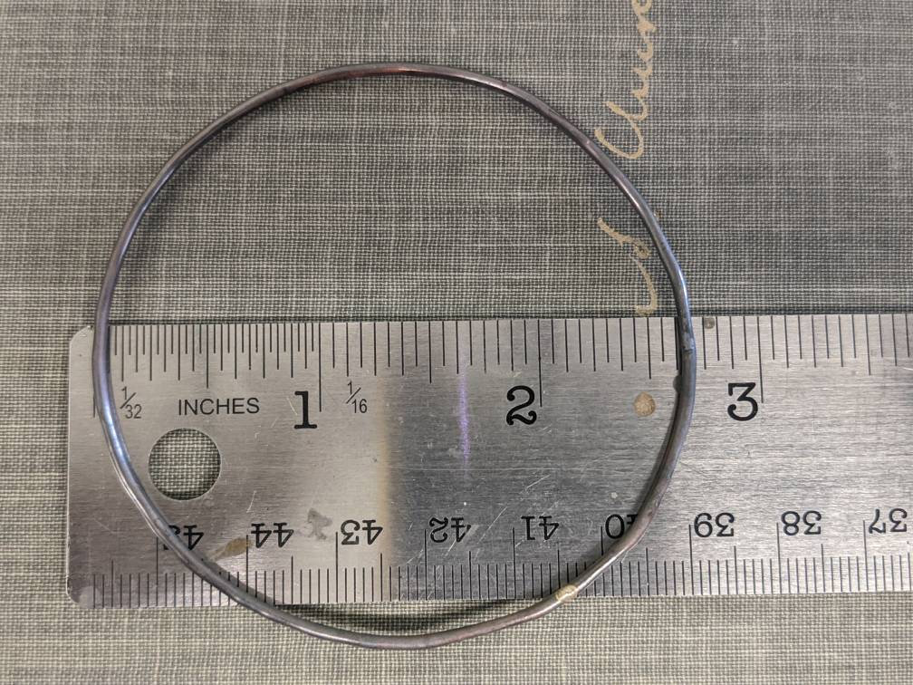 Oxidized Copper Bangle Blank Qty 3 forged bracelet blank for | Etsy